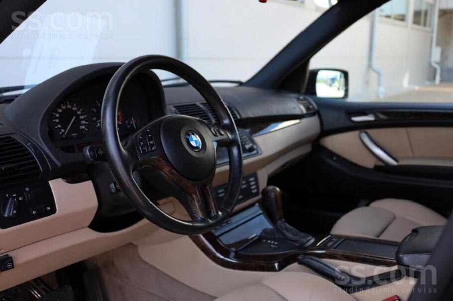Melns BMW X5 2001 Rīga, ar dzinēja tilpumu 4.40 L un nobraukumu 0 tūkst. km par 3995 €, foto 9 vietnē AUTOMOTO.COM.LV