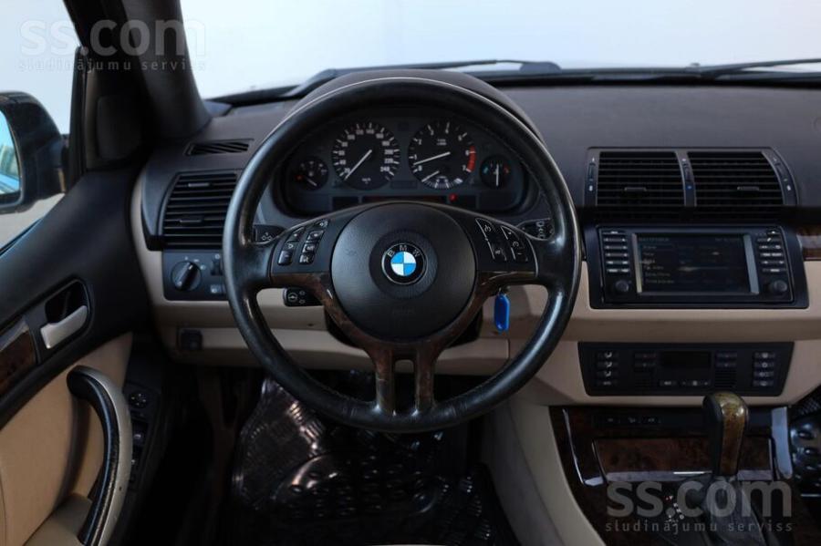 Melns BMW X5 2001 Rīga, ar dzinēja tilpumu 4.40 L un nobraukumu 0 tūkst. km par 3995 €, foto 13 vietnē AUTOMOTO.COM.LV