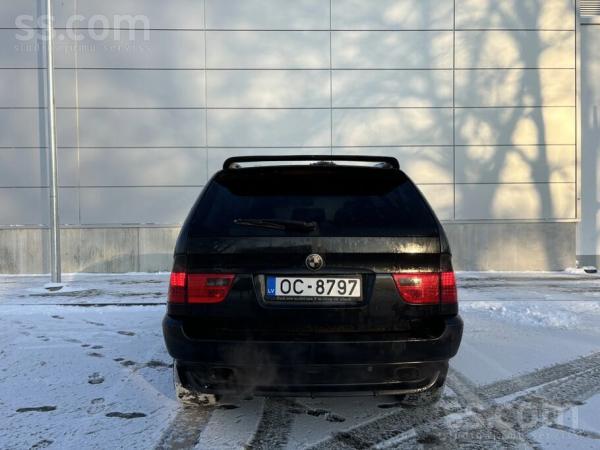 Black BMW X5 2001 in Riga, with an engine capacity of 3.00 L and mileage of 0 thousand km for 2850 €, photo 6 on AUTOMOTO.COM.LV