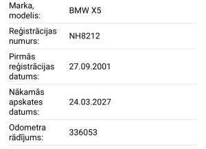 Melns BMW X5 2001 Rīga, ar dzinēja tilpumu 3.00 L un nobraukumu 337 tūkst. km par 2990 €, foto 21 vietnē AUTOMOTO.COM.LV