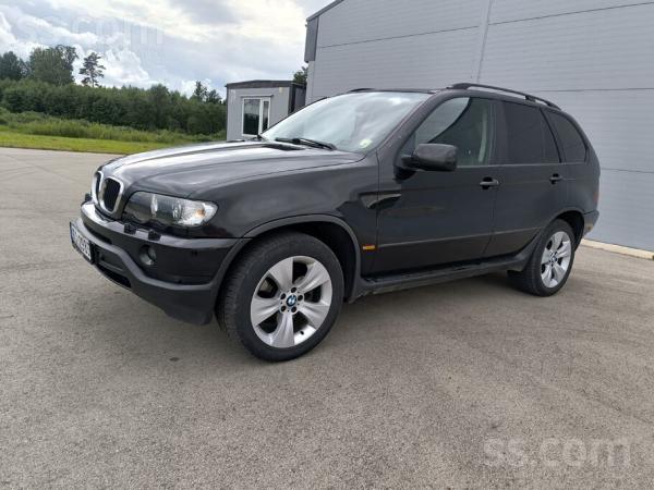 Black BMW X5 2001 in Preili, with an engine capacity of 3.00 L and mileage of 600 thousand km for 3350 €, photo 1 on AUTOMOTO.COM.LV