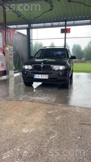 Black BMW X5 2001 in Riga, with an engine capacity of 3.00 L and mileage of 410 thousand km for 2500 €, photo  on AUTOMOTO.COM.LV