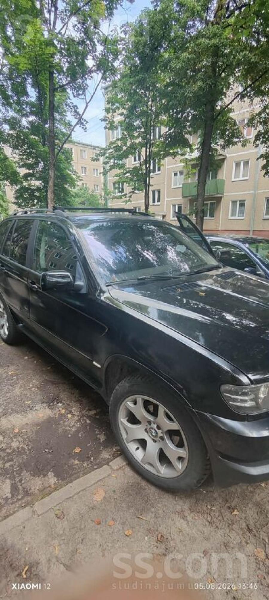 Black BMW X5 2001 in Riga, with an engine capacity of 3.00 L and mileage of 410 thousand km for 2500 €, photo 5 on AUTOMOTO.COM.LV