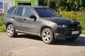 Черный БМВ Х5 2001 в Рига, объемом двигателя 3.00 л и пробегом 426 тыс. км за 1850 €, фото  на AUTOMOTO.COM.LV