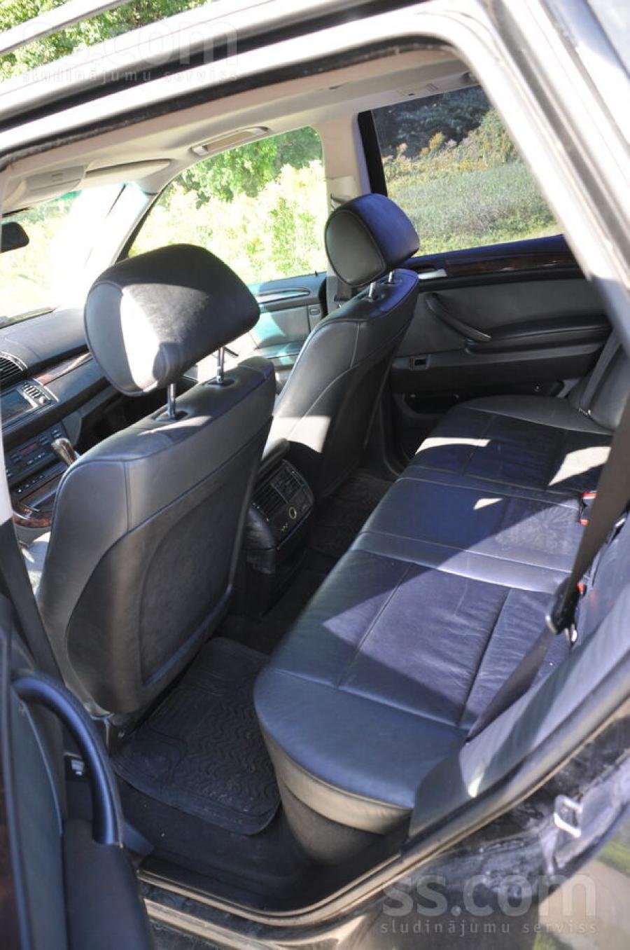 Melns BMW X5 2001 Rīga, ar dzinēja tilpumu 3.00 L un nobraukumu 426 tūkst. km par 1850 €, foto 7 vietnē AUTOMOTO.COM.LV