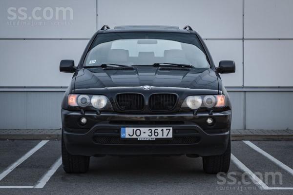 Black BMW X5 2002 in Riga, with an engine capacity of 3.00 L and mileage of 0 thousand km for 3950 €, photo 2 on AUTOMOTO.COM.LV