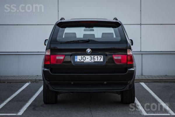 Black BMW X5 2002 in Riga, with an engine capacity of 3.00 L and mileage of 0 thousand km for 3950 €, photo 5 on AUTOMOTO.COM.LV