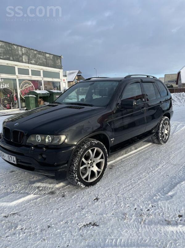 Melns BMW X5 2002 Ventspils, ar dzinēja tilpumu 3.00 L un nobraukumu 310 tūkst. km par 5000 €, foto 1 vietnē AUTOMOTO.COM.LV