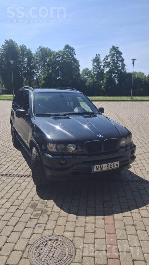 Melns BMW X5 2002 Alūksne, ar dzinēja tilpumu 3.00 L un nobraukumu 480 tūkst. km par 3800 €, foto 1 vietnē AUTOMOTO.COM.LV