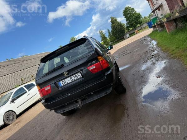 Black BMW X5 2002 in Rezekne, with an engine capacity of 3.00 L and mileage of 370 thousand km for 2450 €, photo 8 on AUTOMOTO.COM.LV