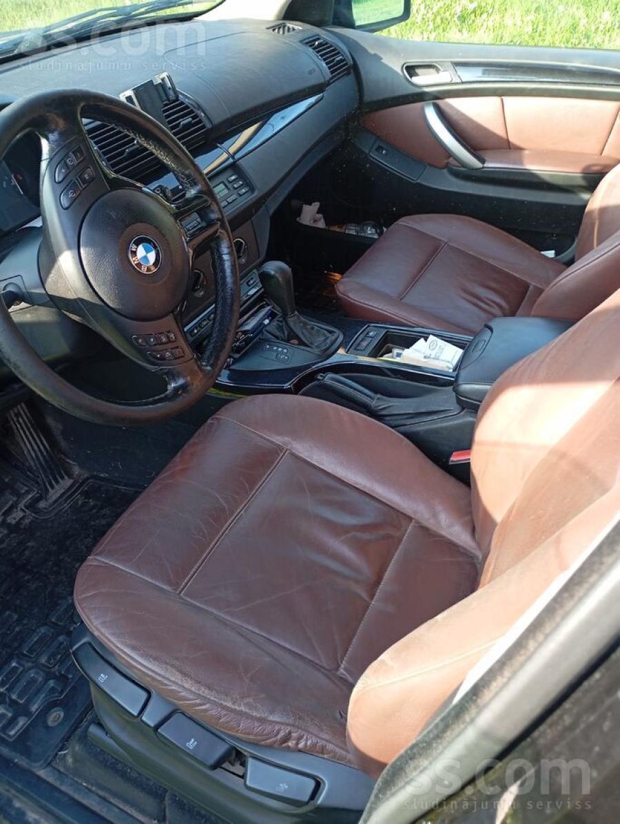 Melns BMW X5 2002 Rēzekne, ar dzinēja tilpumu 3.00 L un nobraukumu 348 tūkst. km par 3100 €, foto 3 vietnē AUTOMOTO.COM.LV