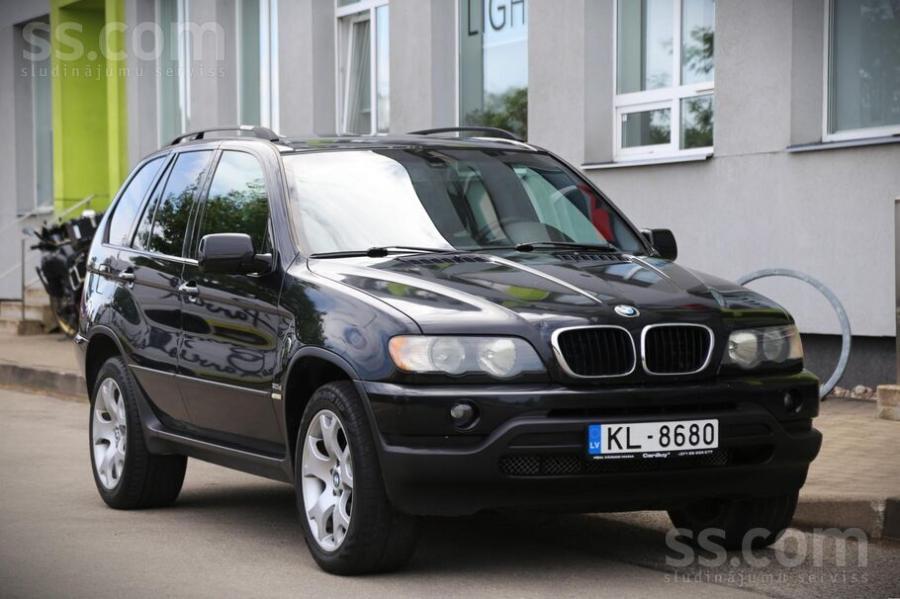 Melns BMW X5 2002 Rīga, ar dzinēja tilpumu 3.00 L un nobraukumu 385 tūkst. km par 3495 €, foto 5 vietnē AUTOMOTO.COM.LV