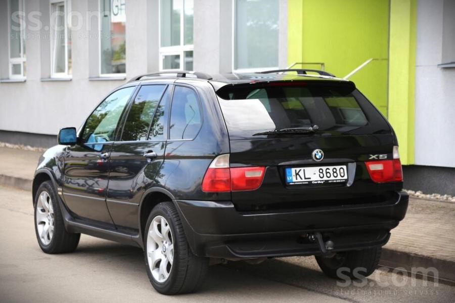 Melns BMW X5 2002 Rīga, ar dzinēja tilpumu 3.00 L un nobraukumu 385 tūkst. km par 3495 €, foto 6 vietnē AUTOMOTO.COM.LV