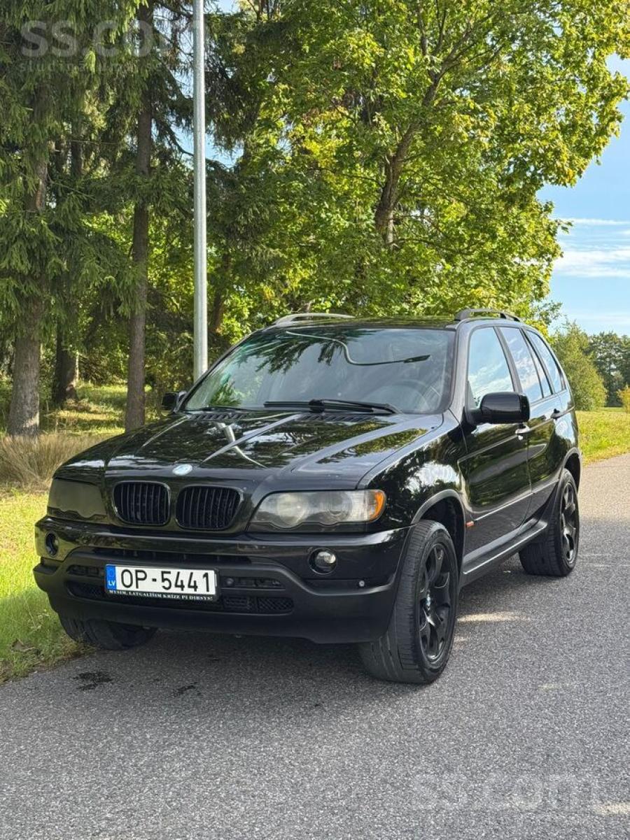 Melns BMW X5 2002 Rēzekne, ar dzinēja tilpumu 3.00 L un nobraukumu 370 tūkst. km par 3200 €, foto 1 vietnē AUTOMOTO.COM.LV