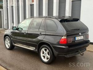 Black BMW X5 2003 in Riga, with an engine capacity of 3.00 L and mileage of 0 thousand km for 3990 €, photo 3 on AUTOMOTO.COM.LV