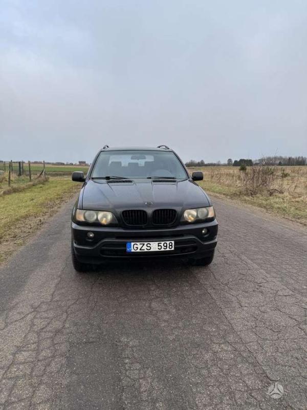 Black BMW X5 2003 in Vilnius, with an engine capacity of 2.93 L and mileage of 344 thousand km for 3500 €, photo 2 on AUTOMOTO.COM.LV
