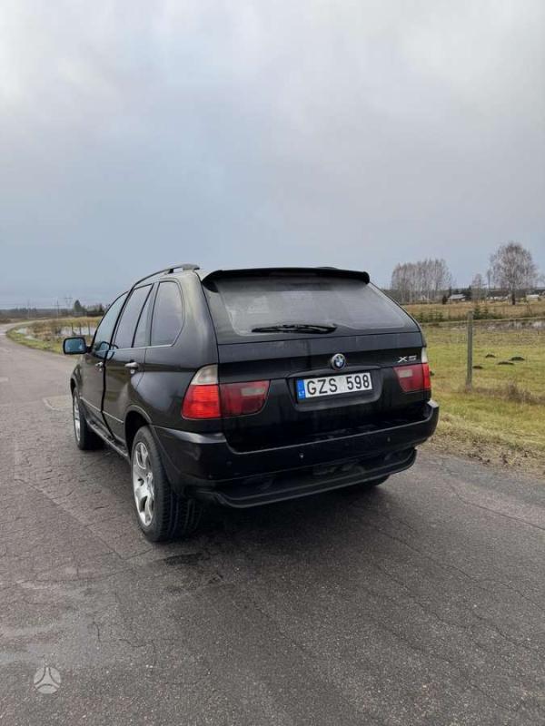 Black BMW X5 2003 in Vilnius, with an engine capacity of 2.93 L and mileage of 344 thousand km for 3500 €, photo 3 on AUTOMOTO.COM.LV