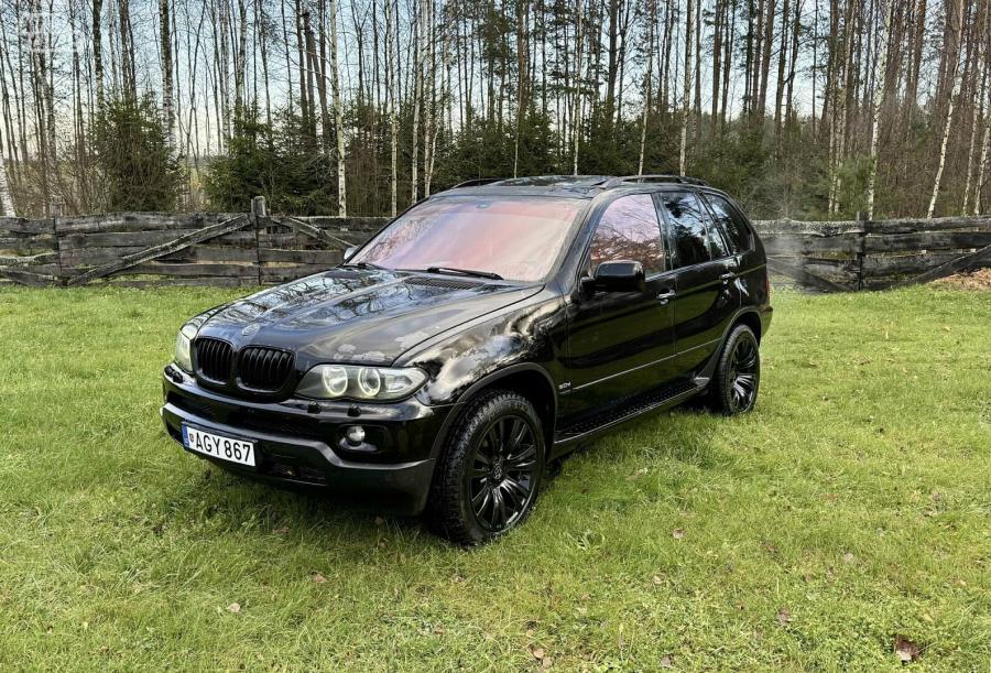 Black BMW X5 2003 in Vilnius, with an engine capacity of 3.00 L and mileage of 380 thousand km for 5200 €, photo 15 on AUTOMOTO.COM.LV