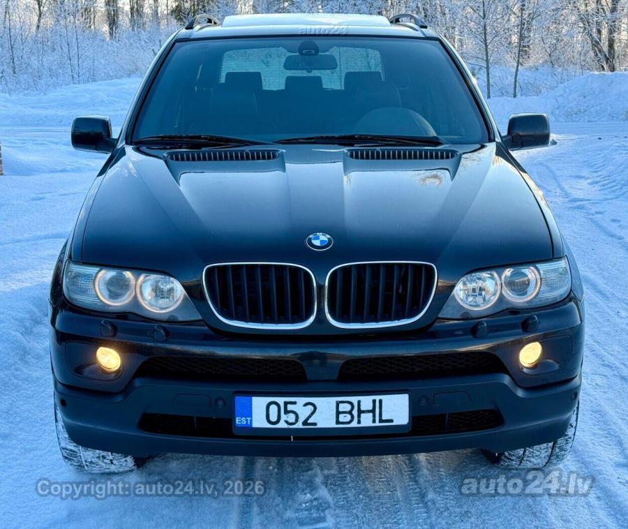 Black BMW X5 2003 in Tallinn, with an engine capacity of 3.00 L and mileage of 275 thousand km for 5799 €, photo 2 on AUTOMOTO.COM.LV