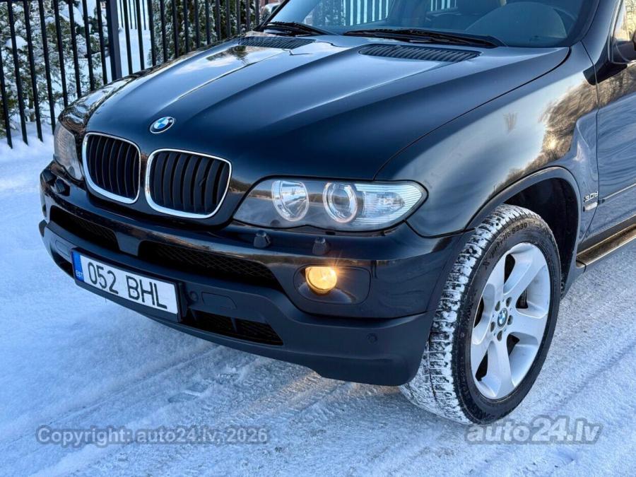 Black BMW X5 2003 in Tallinn, with an engine capacity of 3.00 L and mileage of 275 thousand km for 5799 €, photo 4 on AUTOMOTO.COM.LV