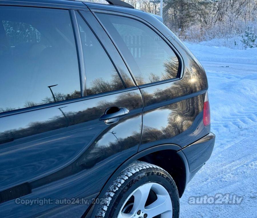 Black BMW X5 2003 in Tallinn, with an engine capacity of 3.00 L and mileage of 275 thousand km for 5799 €, photo 10 on AUTOMOTO.COM.LV