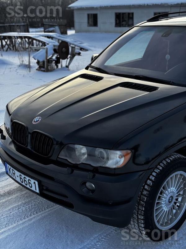 Black BMW X5 2003 in Balvi, with an engine capacity of 3.00 L and mileage of 416 thousand km for 6750 €, photo 2 on AUTOMOTO.COM.LV
