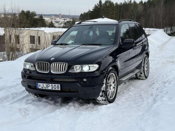 Black BMW X5 2003 in Vilnius, with an engine capacity of 2.99 L and mileage of 340 thousand km for 4800 €, photo 1 on AUTOMOTO.COM.LV