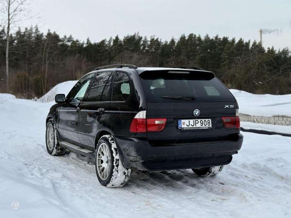 Black BMW X5 2003 in Vilnius, with an engine capacity of 2.99 L and mileage of 340 thousand km for 4800 €, photo 4 on AUTOMOTO.COM.LV