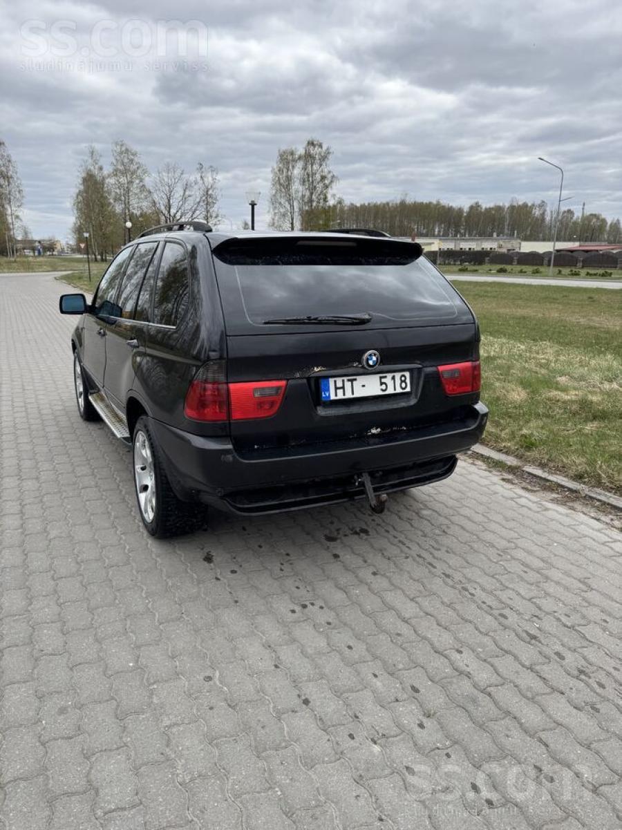 Melns BMW X5 2003 Aizkraukle, ar dzinēja tilpumu 3.00 L un nobraukumu 440 tūkst. km par 2650 €, foto 3 vietnē AUTOMOTO.COM.LV