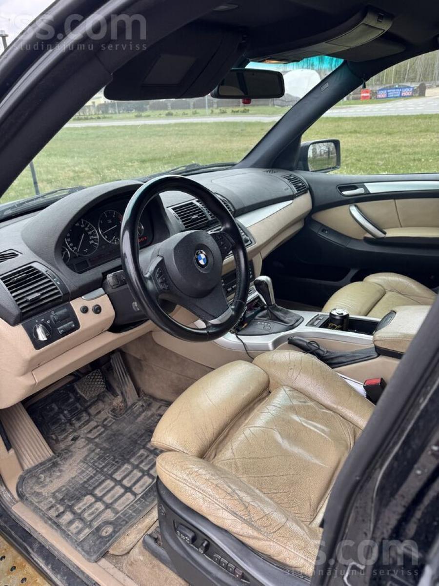 Melns BMW X5 2003 Aizkraukle, ar dzinēja tilpumu 3.00 L un nobraukumu 440 tūkst. km par 2650 €, foto 4 vietnē AUTOMOTO.COM.LV