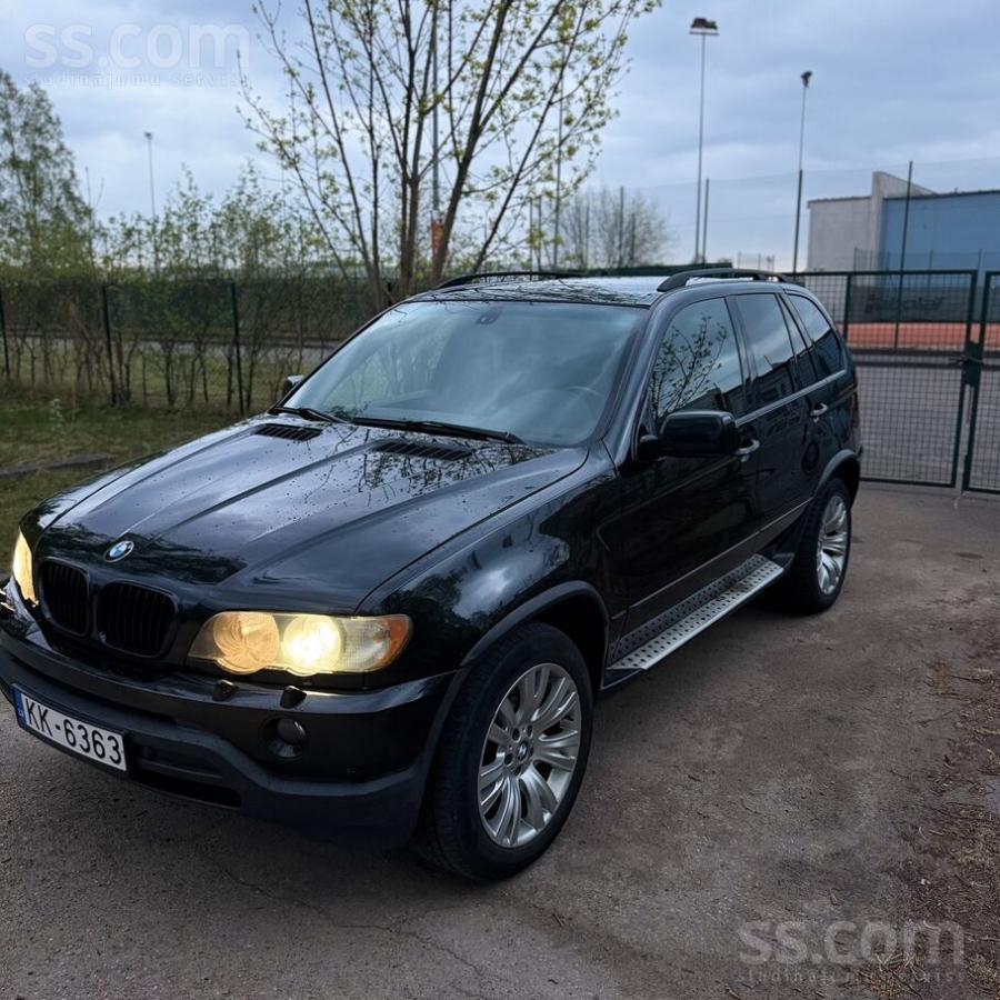Черный БМВ Х5 2003 в Елгава, объемом двигателя 3.00 л и пробегом 338 тыс. км за 4500 €, фото 3 на AUTOMOTO.COM.LV