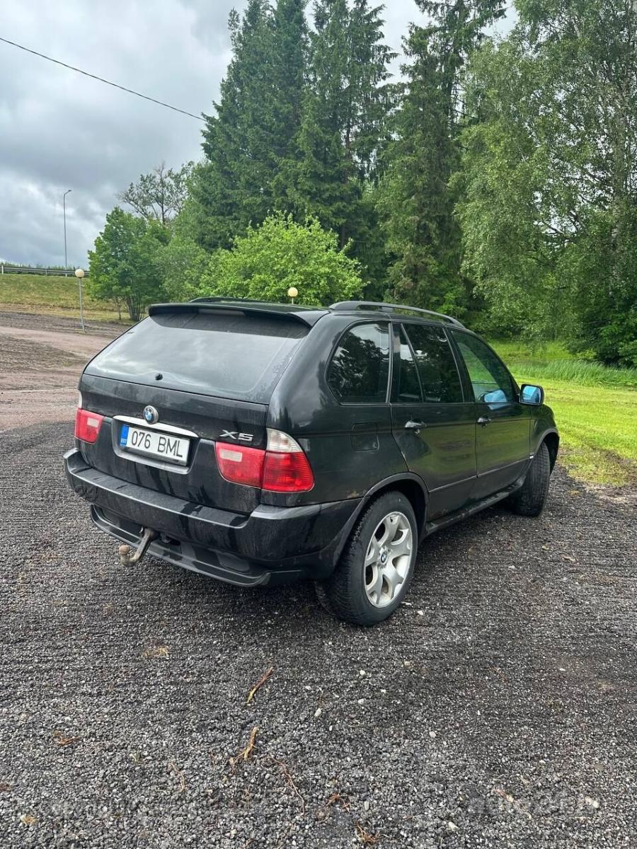 Black BMW X5 2003 in Maardu, with an engine capacity of 2.90 L and mileage of 362 thousand km for 3699 €, photo 5 on AUTOMOTO.COM.LV