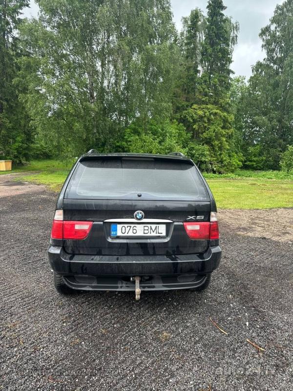 Black BMW X5 2003 in Maardu, with an engine capacity of 2.90 L and mileage of 362 thousand km for 3699 €, photo 6 on AUTOMOTO.COM.LV