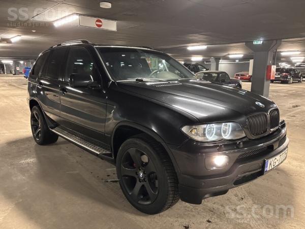 Black BMW X5 2003 in Riga, with an engine capacity of 3.00 L and mileage of 0 thousand km for 4399 €, photo 1 on AUTOMOTO.COM.LV