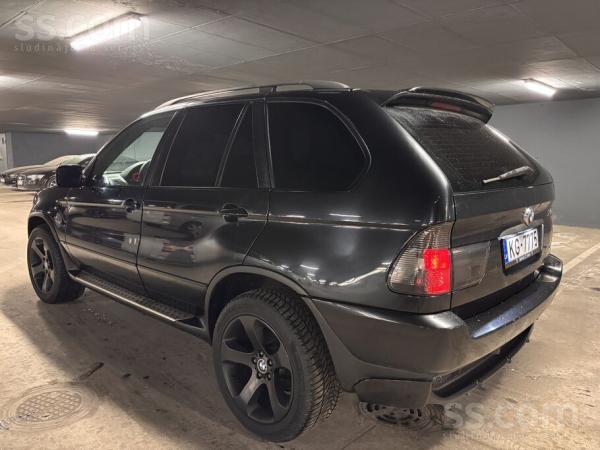 Black BMW X5 2003 in Riga, with an engine capacity of 3.00 L and mileage of 0 thousand km for 4399 €, photo 6 on AUTOMOTO.COM.LV