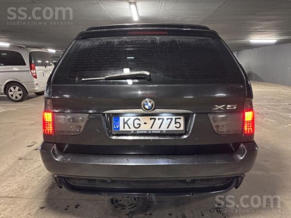 Black BMW X5 2003 in Riga, with an engine capacity of 3.00 L and mileage of 0 thousand km for 4399 €, photo 8 on AUTOMOTO.COM.LV