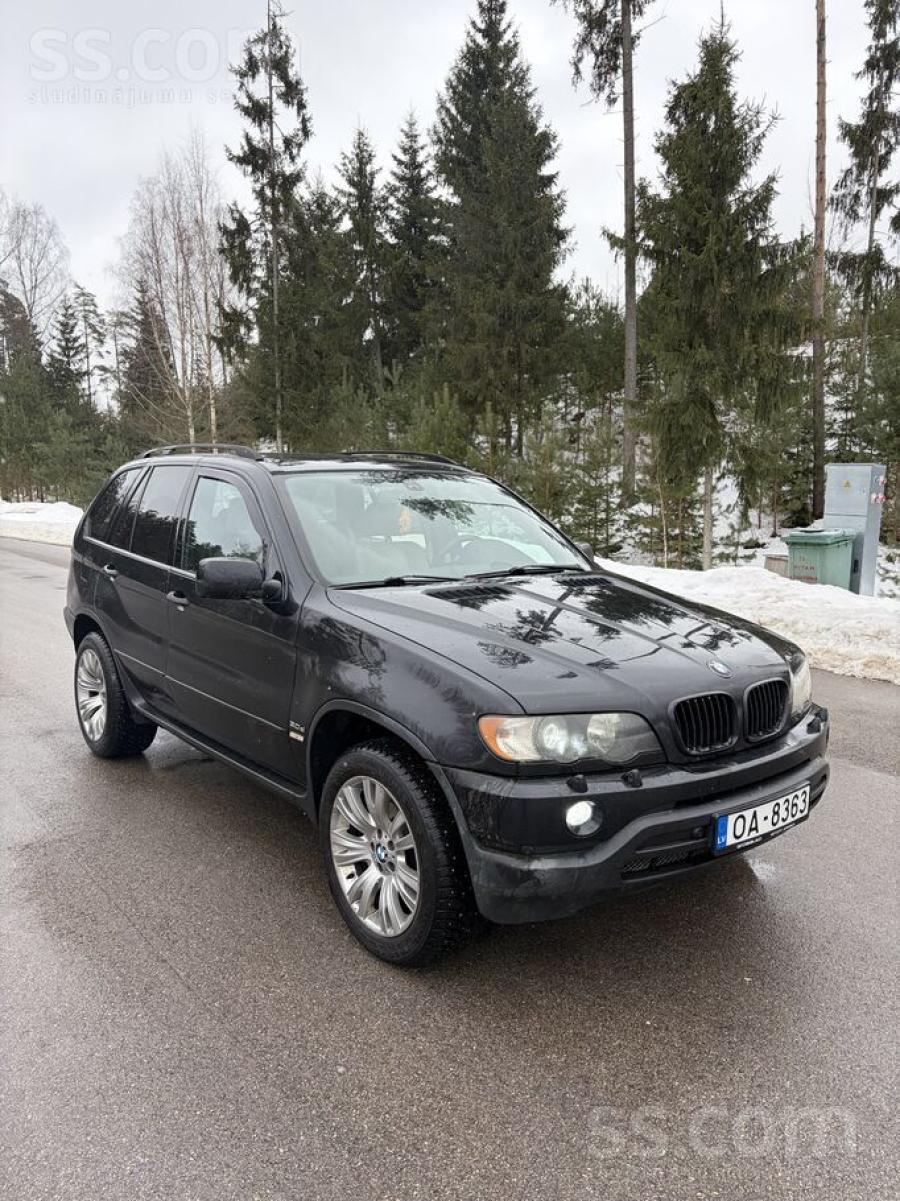 Black BMW X5 2003 in Madona, with an engine capacity of 3.00 L and mileage of 506 thousand km for 3800 €, photo 3 on AUTOMOTO.COM.LV