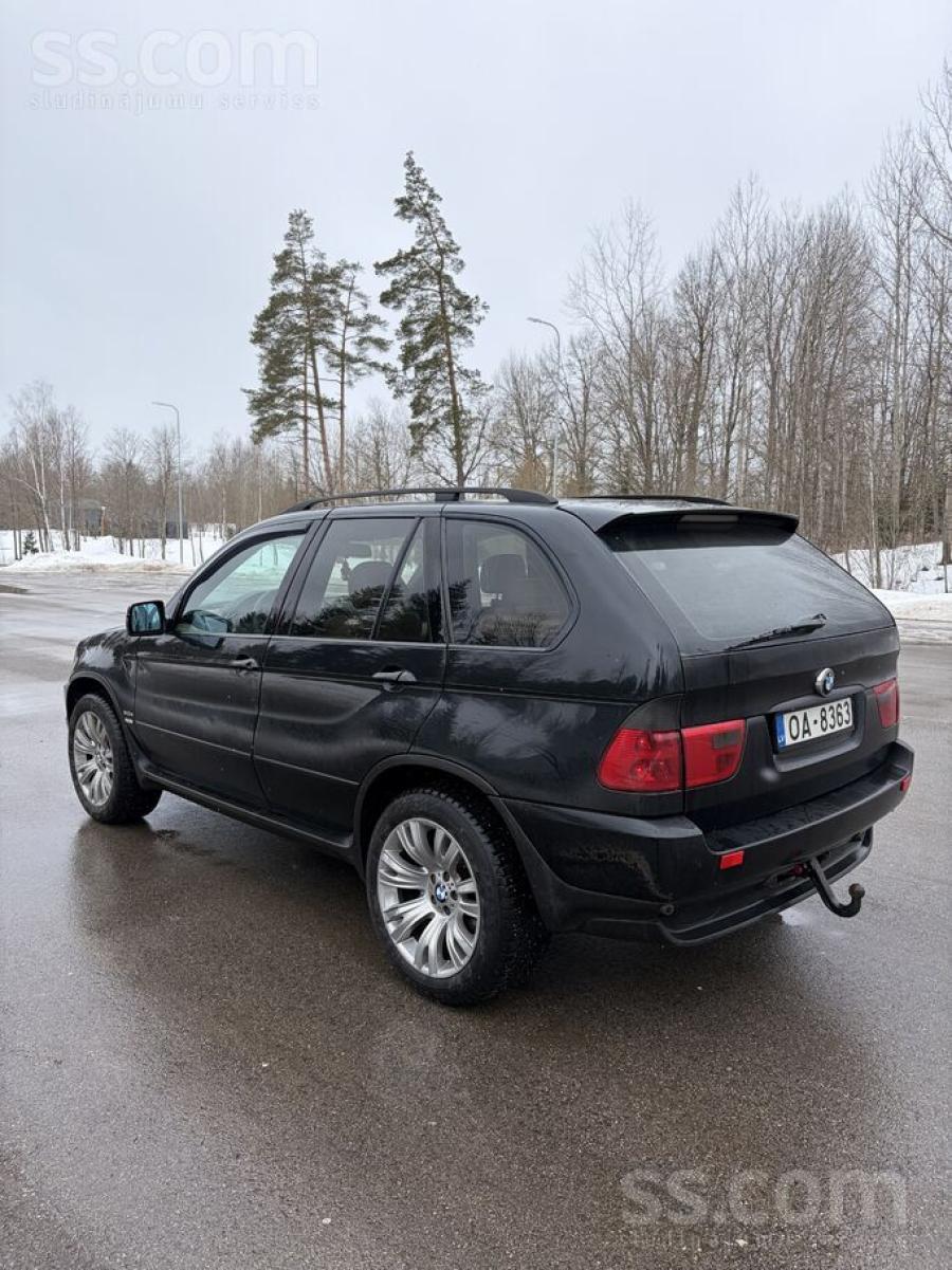 Black BMW X5 2003 in Madona, with an engine capacity of 3.00 L and mileage of 506 thousand km for 3800 €, photo 5 on AUTOMOTO.COM.LV