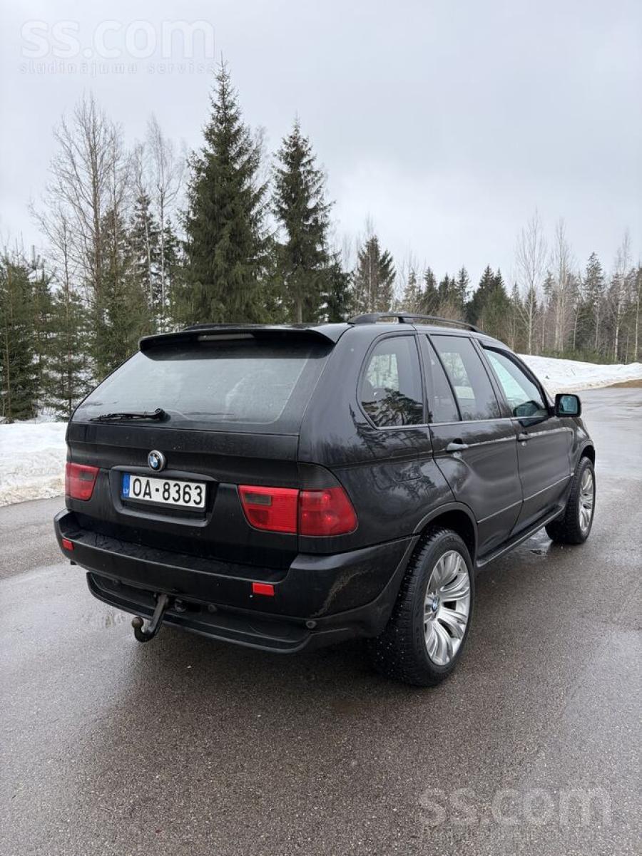 Black BMW X5 2003 in Madona, with an engine capacity of 3.00 L and mileage of 506 thousand km for 3800 €, photo 6 on AUTOMOTO.COM.LV