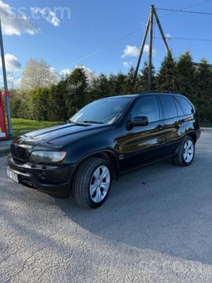 Black BMW X5 2003 in Riga, with an engine capacity of 3.00 L and mileage of 360 thousand km for 3100 €, photo  on AUTOMOTO.COM.LV