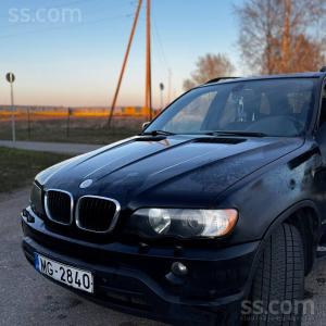 Black BMW X5 2003 in Riga, with an engine capacity of 3.00 L and mileage of 290 thousand km for 3450 €, photo  on AUTOMOTO.COM.LV
