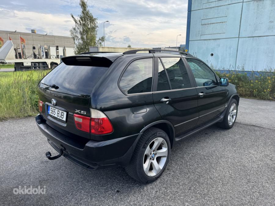 Black BMW X5 2003 in Tallinn, with an engine capacity of 3.00 L and mileage of 0 thousand km for 4150 €, photo 4 on AUTOMOTO.COM.LV