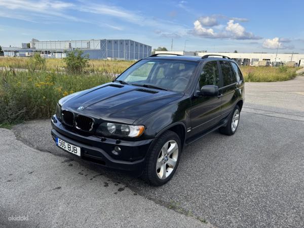 Black BMW X5 2003 in Tallinn, with an engine capacity of 3.00 L and mileage of 0 thousand km for 4150 €, photo 10 on AUTOMOTO.COM.LV