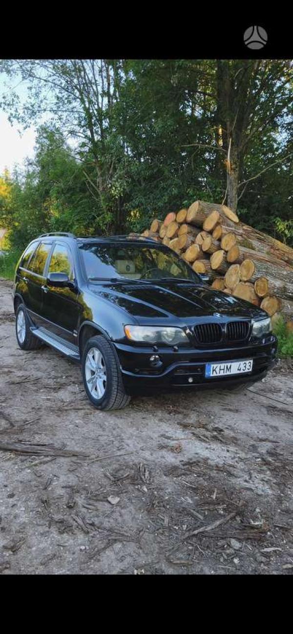 Black BMW X5 2003 in Kaunas, with an engine capacity of 2.93 L and mileage of 339 thousand km for 4000 €, photo 1 on AUTOMOTO.COM.LV