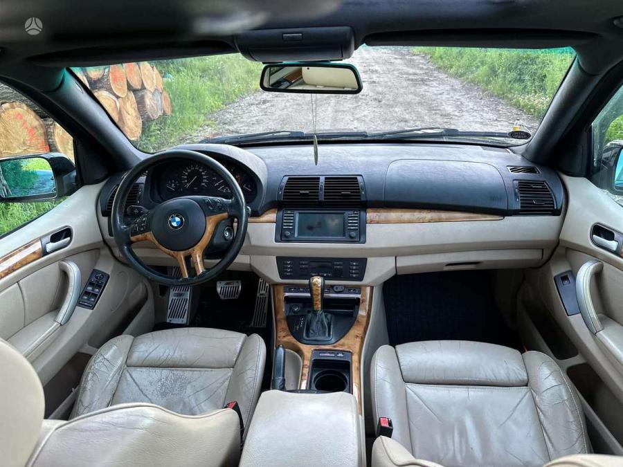 Melns BMW X5 2003 Kauņa, ar dzinēja tilpumu 2.93 L un nobraukumu 339 tūkst. km par 4000 €, foto 9 vietnē AUTOMOTO.COM.LV