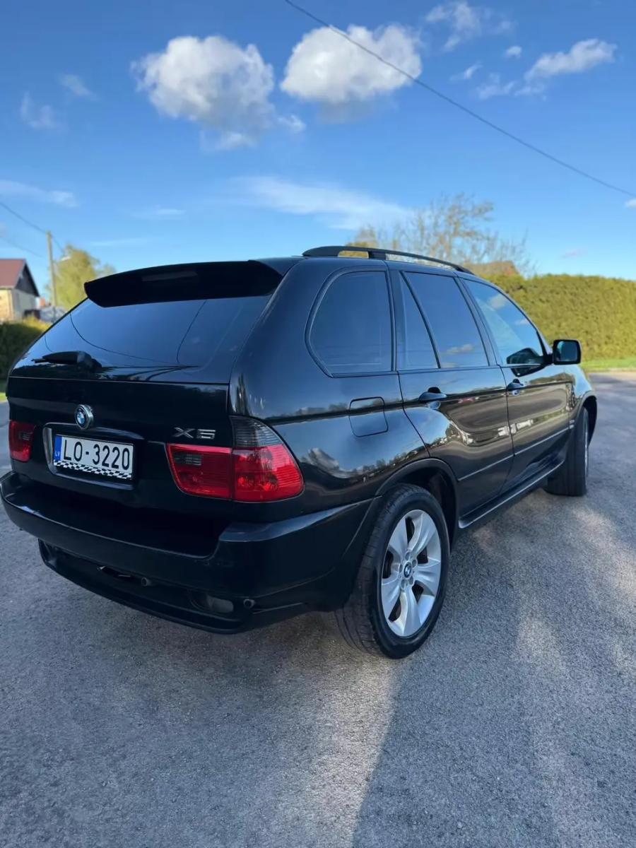 Black BMW X5 2003 in Riga, with an engine capacity of 3.00 L and mileage of 360 thousand km for 3100 €, photo 6 on AUTOMOTO.COM.LV