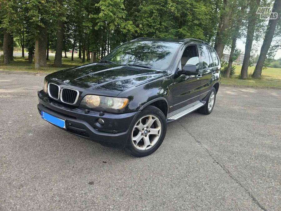 Black BMW X5 2003 in Vilkaviskis, with an engine capacity of 3.00 L and mileage of 328 thousand km for 3100 €, photo 3 on AUTOMOTO.COM.LV