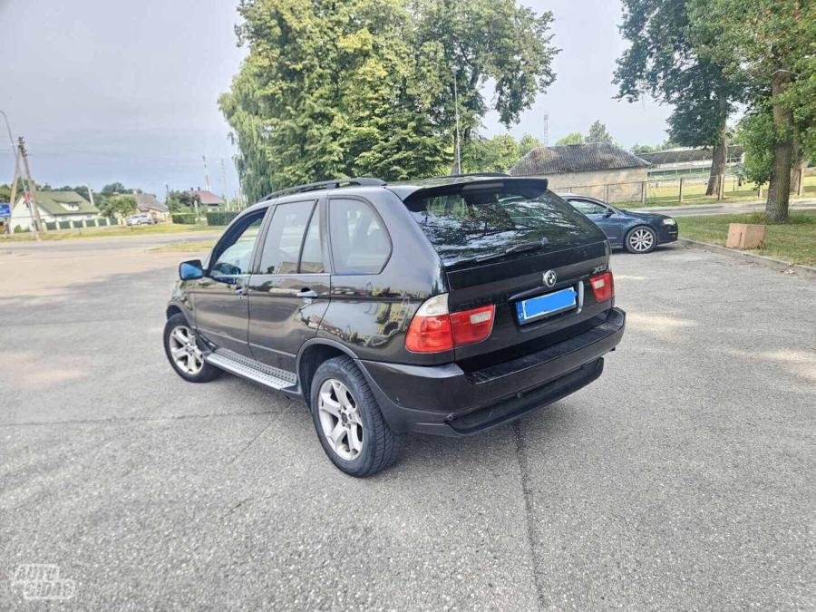 Black BMW X5 2003 in Vilkaviskis, with an engine capacity of 3.00 L and mileage of 328 thousand km for 3100 €, photo 5 on AUTOMOTO.COM.LV