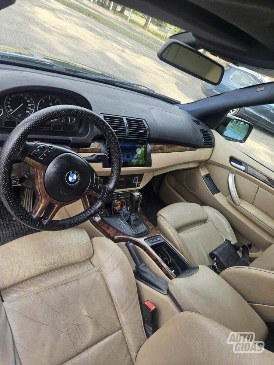 Black BMW X5 2003 in Vilkaviskis, with an engine capacity of 3.00 L and mileage of 328 thousand km for 3100 €, photo 6 on AUTOMOTO.COM.LV