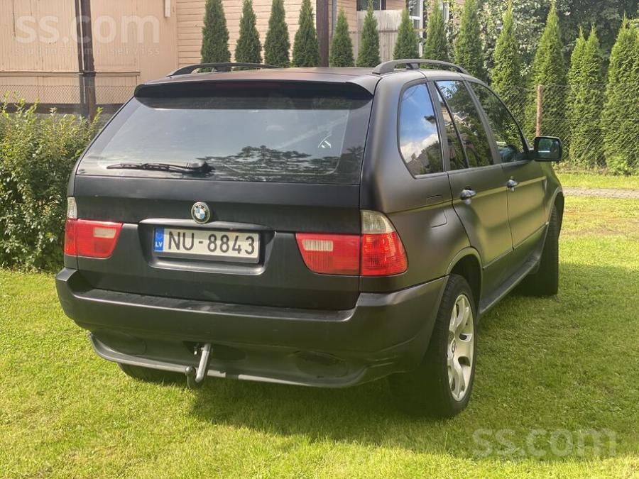 Черный БМВ Х5 2003 в Елгава, объемом двигателя 3.00 л и пробегом 275 тыс. км за 3450 €, фото 6 на AUTOMOTO.COM.LV